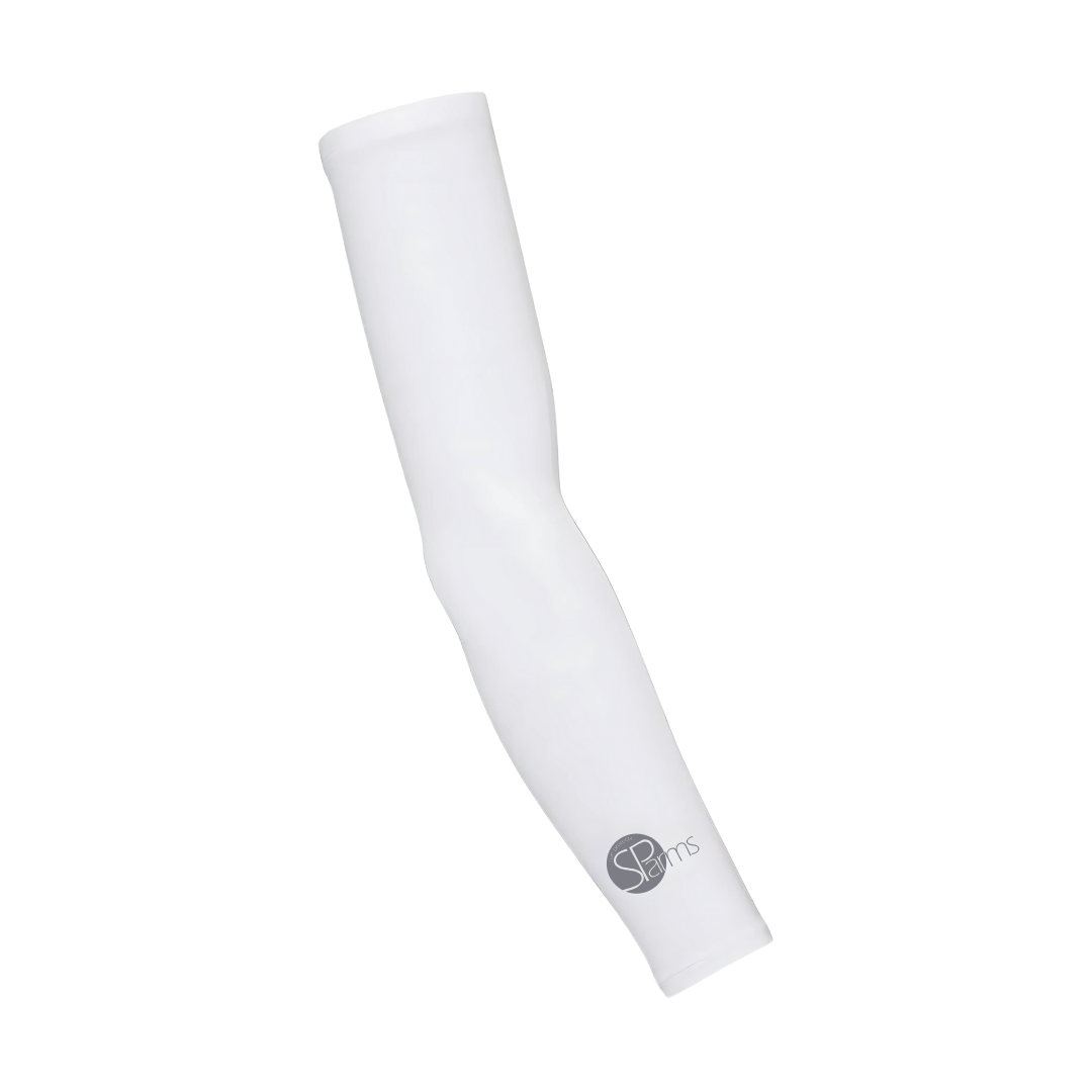 Original UPF 50+ Arm Sleeves (White/Grey) | Sparms AU – SParms