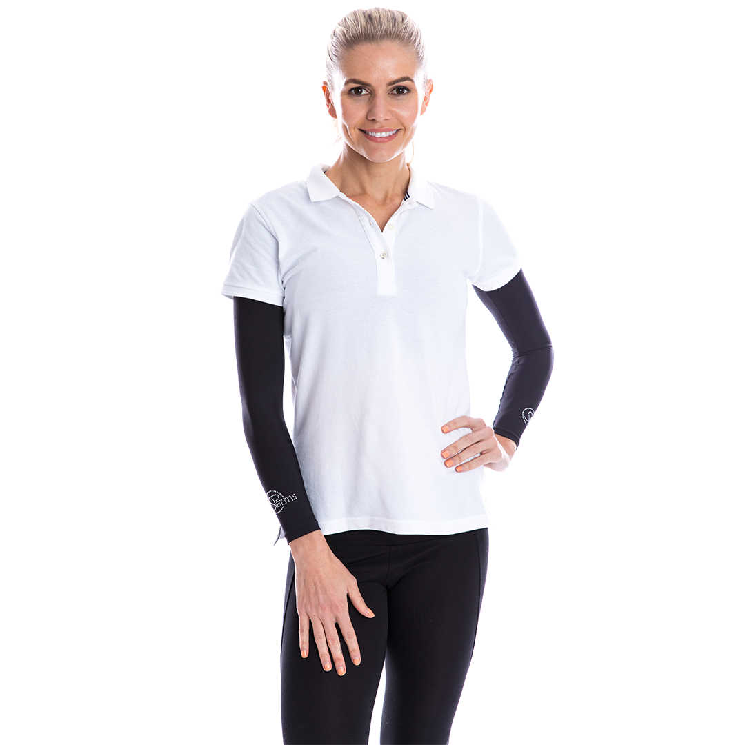 Women's Crystal UPF 50+ Shoulder Wrap (Black) | Sparms AU – SParms