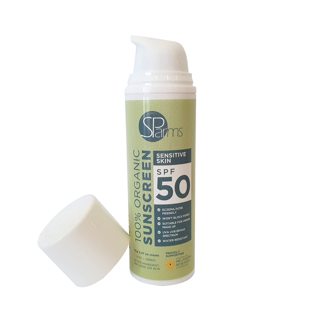 100% Organic Sunscreen - Sensitive Skin – SParms