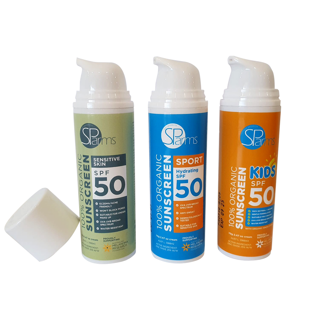 100% Organic Kids Sunscreen SPF 50 | Safe & Natural | Sparms AU – SParms