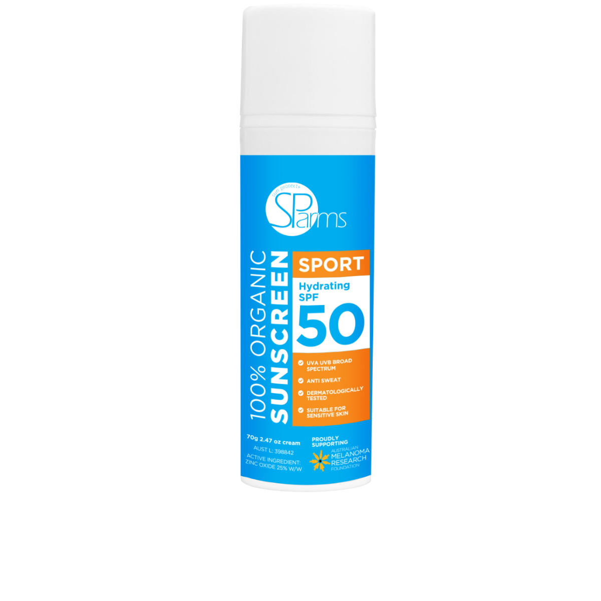 100% Organic Sunscreen - Sport – SParms